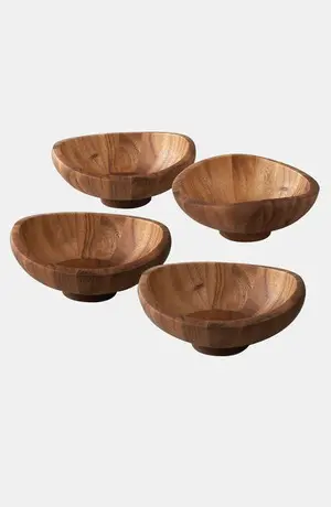 NAMBE Set Of 4 Butterfly Salad Bowls - No Color