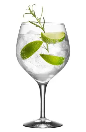 ORREFORS Set Of 4 Crystal Gin & Tonic Glasses