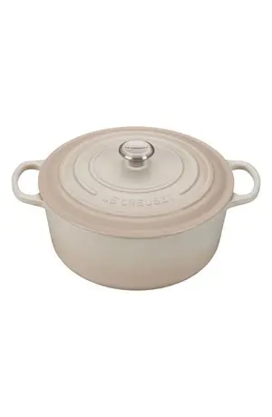 LE CREUSET Signature 9-quart Round Enamel Cast Iron French/dutch Oven Meringue