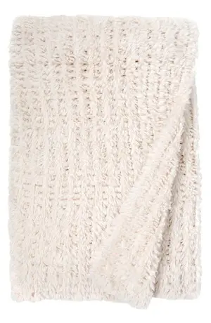 LITTLE GIRAFFE Giraffe At Home Luxe™ Knit Throw Blanket - Cream