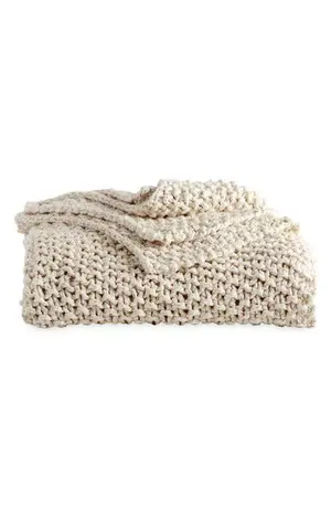 DKNY PURE Pure Chunky Knit Throw Blanket - One-color