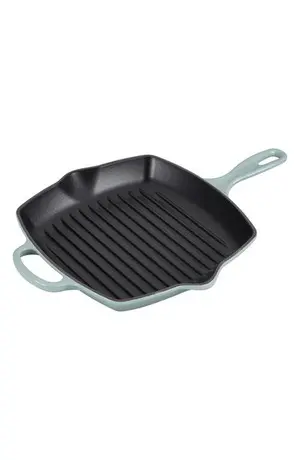 LE CREUSET 10 Inch Square Enamel Cast Iron Grill Pan One-color