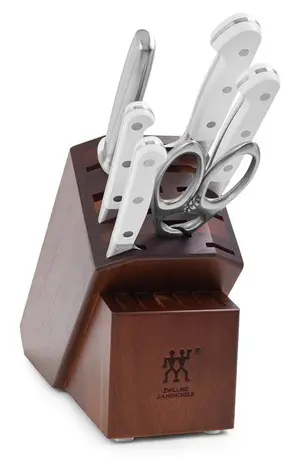 ZWILLING Pro Le Blanc 7-piece Knife Block Set - Silver
