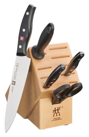 ZWILLING Twin Signature 6-piece Knife Block Set - Black