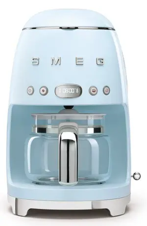 SMEG 50s Retro Style 10-cup Drip Coffeemaker - Pastel Blue