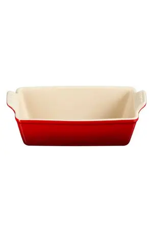 LE CREUSET Heritage Stoneware Loaf Pan - Cerise