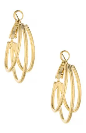 Ettika Triple Hoop Earrings - Gold