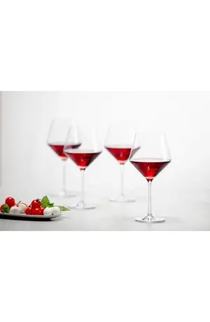 SCHOTT ZWIESEL Pure Set Of 6 Burgundy Wine Glasses