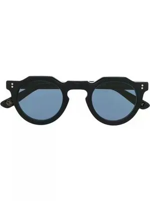 LESCA Round-frame Sunglasses - Black