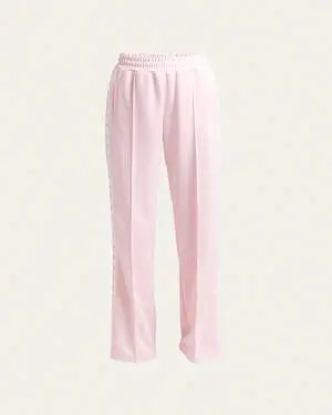 GOLDEN GOOSE Star Collection Wide-leg Track Pants - Rose Shadowhite