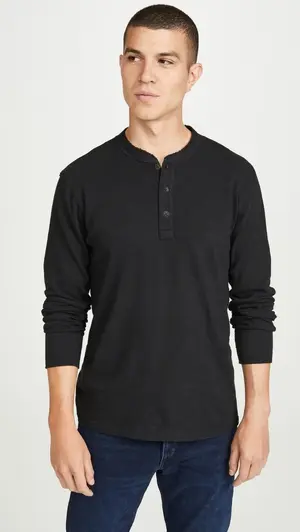 Rag & Bone Long Sleeve Classic Henley