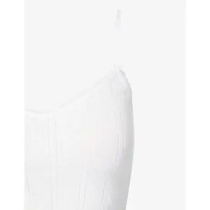 COU COU Pointelle Sleeveless Cotton Top
