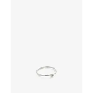 Monica Vinader Siren Muse Sterling And 0.003ct Diamond Ring - Silver