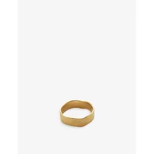 Monica Vinader Siren Muse 18ct Vermeil Ring - Yellow Gold