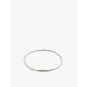 Monica Vinader Sterling Hammered Bangle Bracelet - Silver