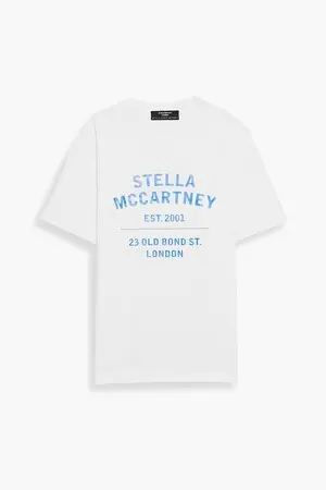Stella McCartney Logo-print Cotton-jersey T-shirt - White