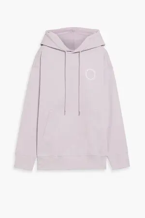 Stella McCartney STELLA MCCARTNEY Printed Cotton Fleece Hoodie - Lilac