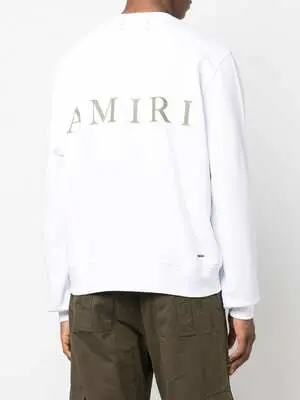 Amiri Logo Print Cotton Sweatshirt