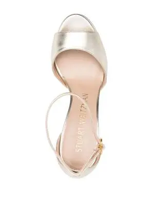 STUART WEITZMAN Disco Platform 130mm Sandals - Gold
