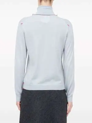 MAISON MARGIELA Work-in-progress High-neck Jumper - Blue