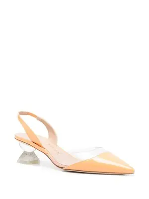 STUART WEITZMAN Lucite Sculpt Pumps - Orange