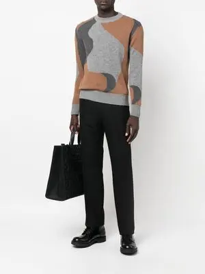 Herno Abstract-pattern Knitted Jumper