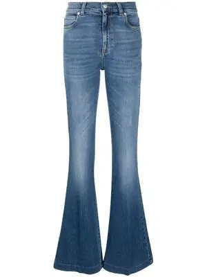 Alexander McQueen Logo-patch Flared Jeans