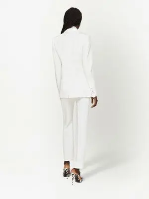 Dolce & Gabbana Turlington Floral-brocade Blazer - White