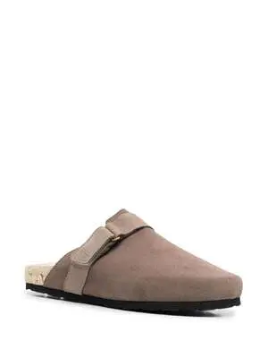 Manebí Suede Round-toe Mules - Brown
