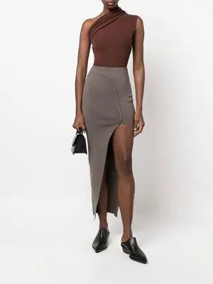 Rick Owens Asymmetric Mid-length Skirt