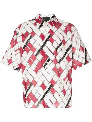 3.1 Phillip Lim Woven-print Short-sleeved Shirt