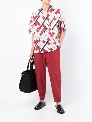 3.1 Phillip Lim Woven-print Short-sleeved Shirt