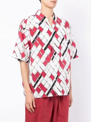 3.1 Phillip Lim Woven-print Short-sleeved Shirt