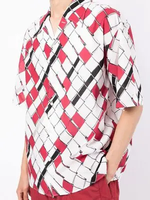 3.1 Phillip Lim Woven-print Short-sleeved Shirt