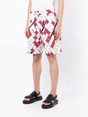 3.1 Phillip Lim Woven-print Deck Shorts