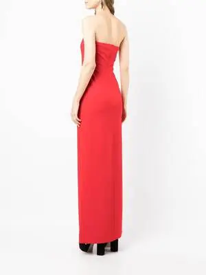 Solace London Strapless Maxi Dress - Red