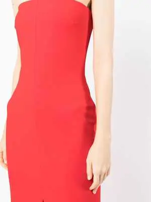 Solace London Strapless Maxi Dress - Red