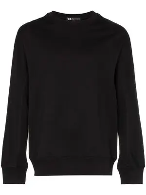 Y3 Crew Neck Cotton Sweatshirt