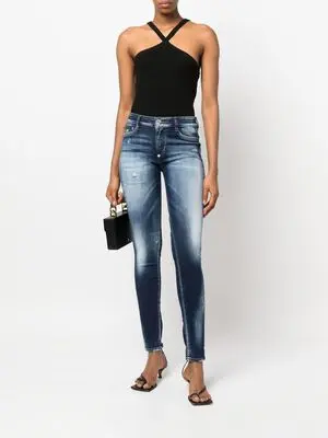 Philipp Plein High-waisted Skinny Jeans - Blue