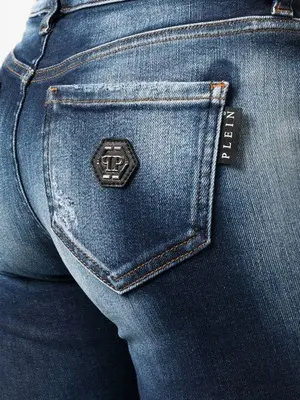 Philipp Plein High-waisted Skinny Jeans - Blue