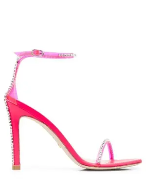 STUART WEITZMAN 120mm Crystal-embellished Sandals - Pink