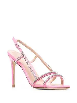 STUART WEITZMAN Mondrian Glam 100mm Sandals - Pink