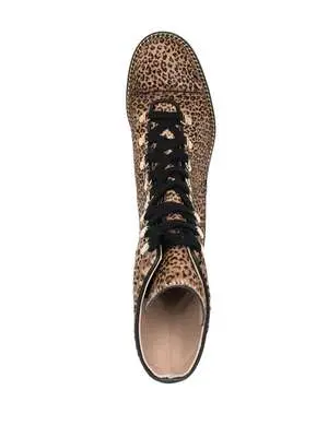 STUART WEITZMAN Jaguar-print Ankle Boots