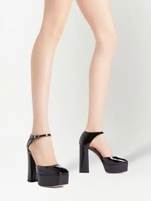 GIUSEPPE ZANOTTI 120mm Bebe Platform Pumps - Black