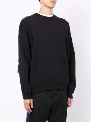 3.1 Phillip Lim Crewneck Zip-sleeve Jumper