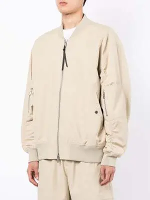 3.1 Phillip Lim Zip-front Bomber Jacket - Neutrals