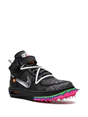 Nike X Off White Air Force 1 Mid Sneakers - Black