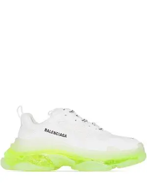 Balenciaga Triple S Clear-sole Sneakers White