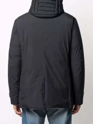 MOORER Raffaello-stp Padded Coat - Blue