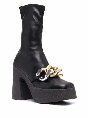 Stella McCartney Skyla Chain-embellished 120mm Boots